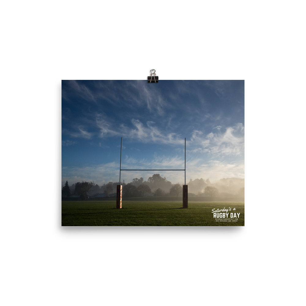 Uprights Poster – Saturday's A Rugby Day