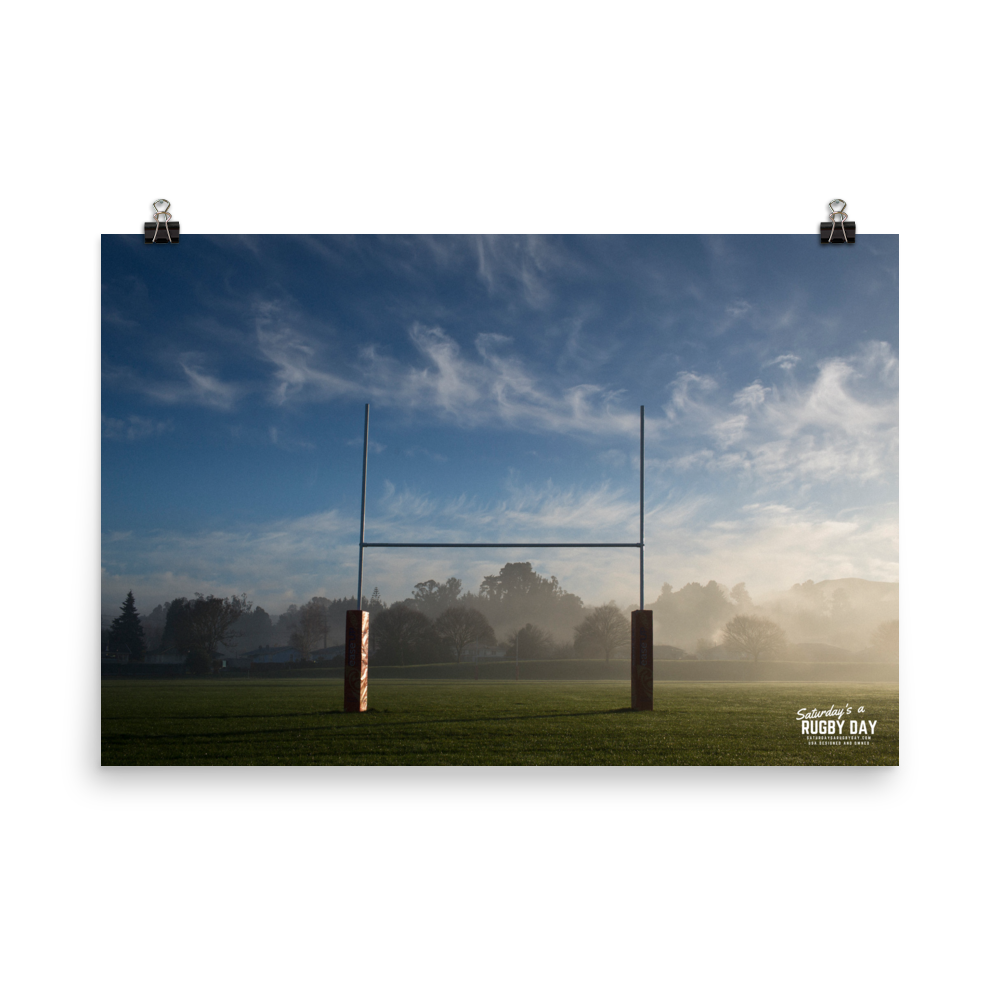 Uprights Poster – Saturday's A Rugby Day